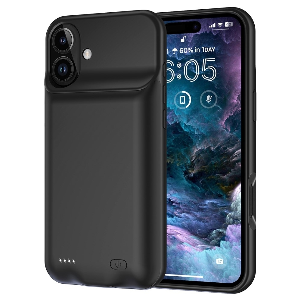 iPhone 16 Plus 7000mAh ladattavalle akkukuoren latauskotelolle Powerbank - Gigantti verkkokauppa