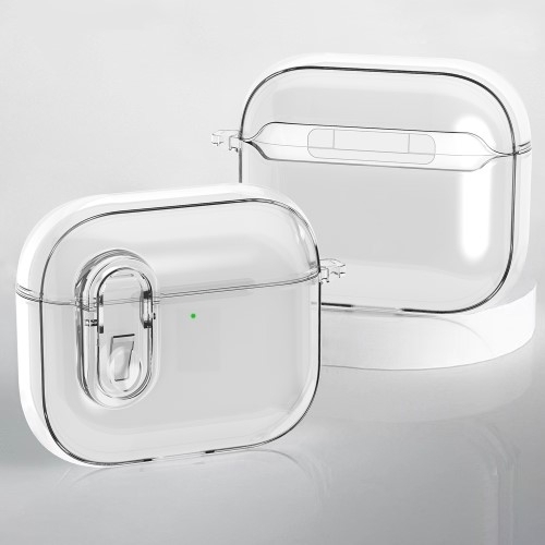 För AirPods 4 hörlurar Fodral Snap Switch Ice Crystal Clear Skal ...