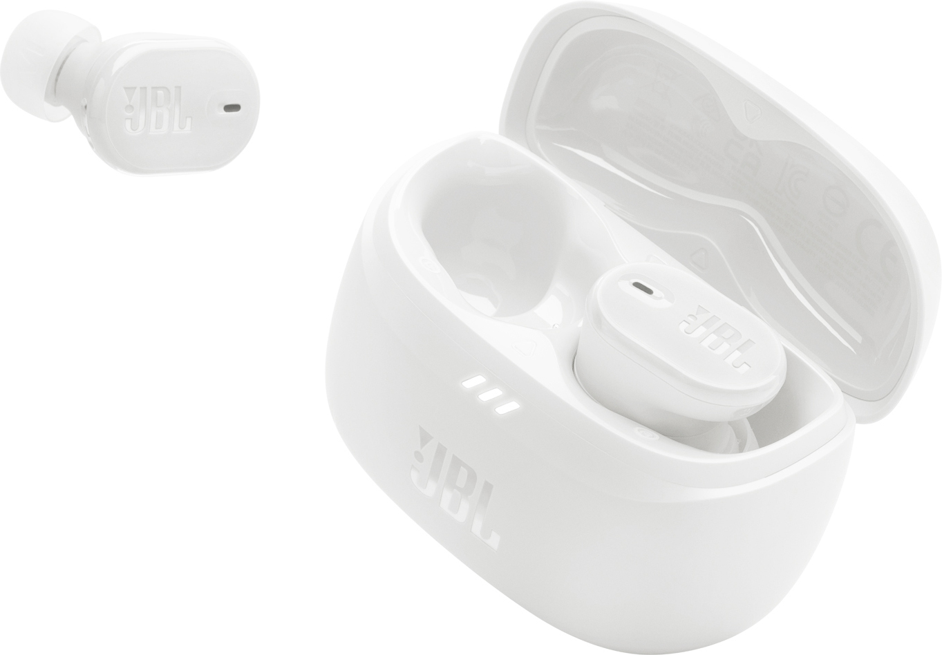 JBL Tune Buds 2 helt trådløse in-ear hodetelefoner (hvit) - Elkjøp | Elkjøp