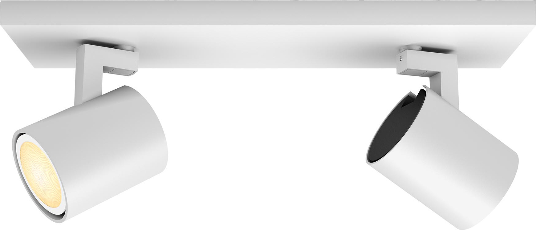 Philips Hue Runner LED spotlys 2x4,2W GU10 (hvit) - Elkjøp | Elkjøp