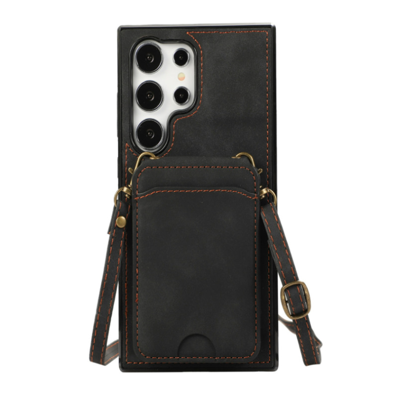 Samsung-deksel med kortholder, avtakbar stropp og stativ Samsung Galaxy ...