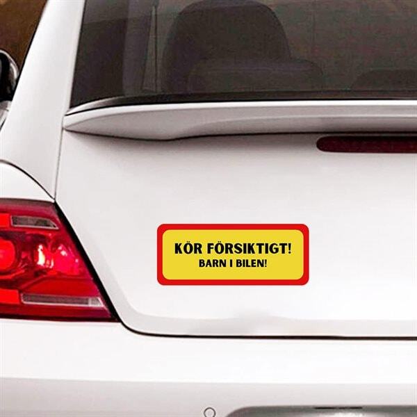 Klistermærke til kofanger - Børn i bilen | Elgiganten | Elgiganten