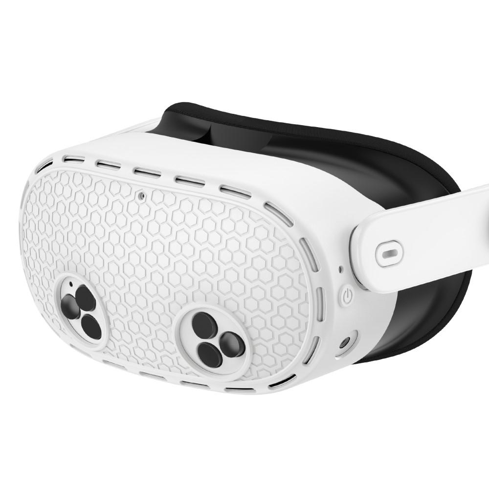 Til Meta Quest 3S beskyttende etui VR Headset Silikone Cover - Hvid ...