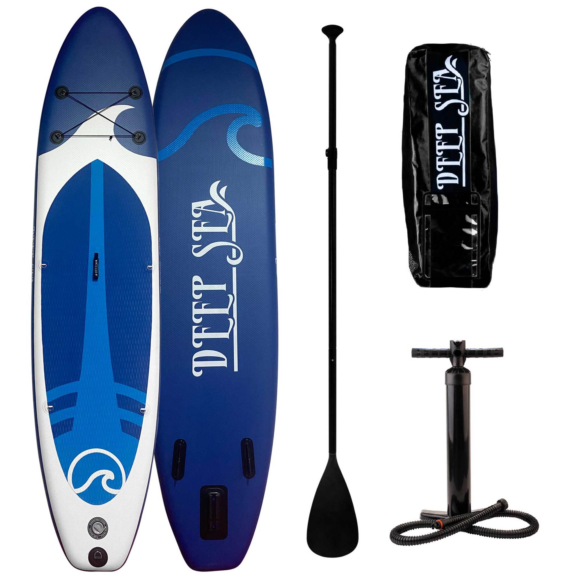 Deep Sea SUP Brett Sett XXL 330cm, Blå-hvid - Elkjøp | Elkjøp
