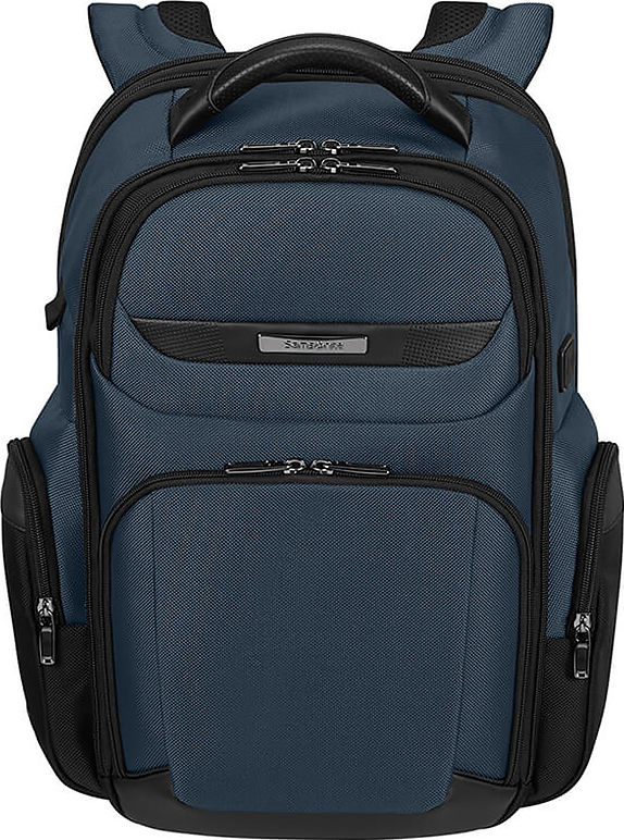 Samsonite Backpack PRO DLX6 15,6" Expand PC-sekk (blå) - Elkjøp | Elkjøp