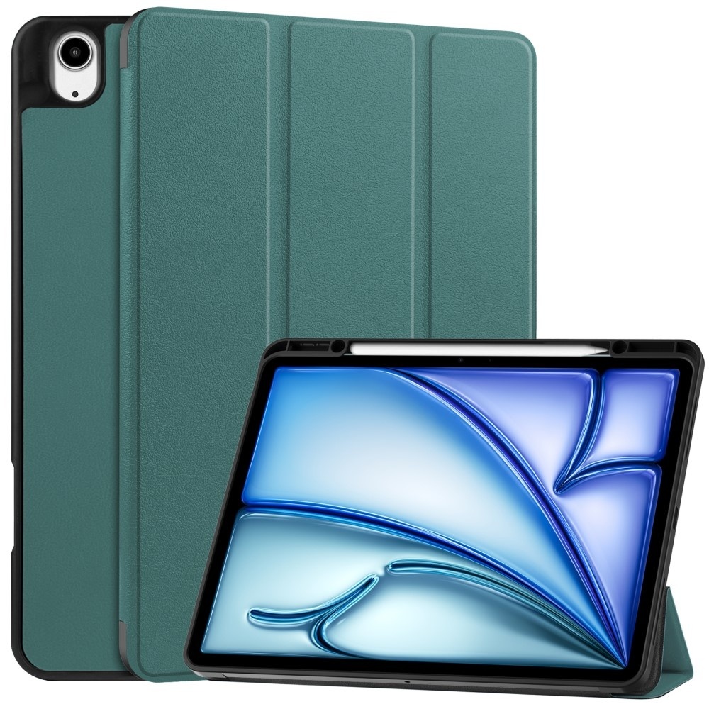 Till iPad Air 13 (2024) Slim fit tri-fold fodral Pennfack - Grön ...