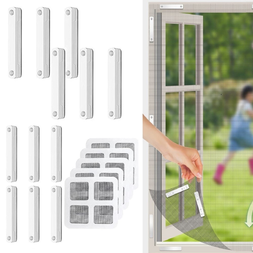 Hullfri anti-myggvindusskjerm Magnetisk klipsspenne med lapp - Elkjøp ...