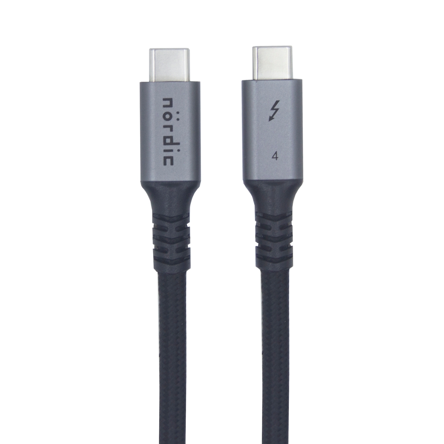 NÖRDIC 3m Thunderbolt 4 USB-C kaapeli 40Gbps 100W lataus 8K video ...