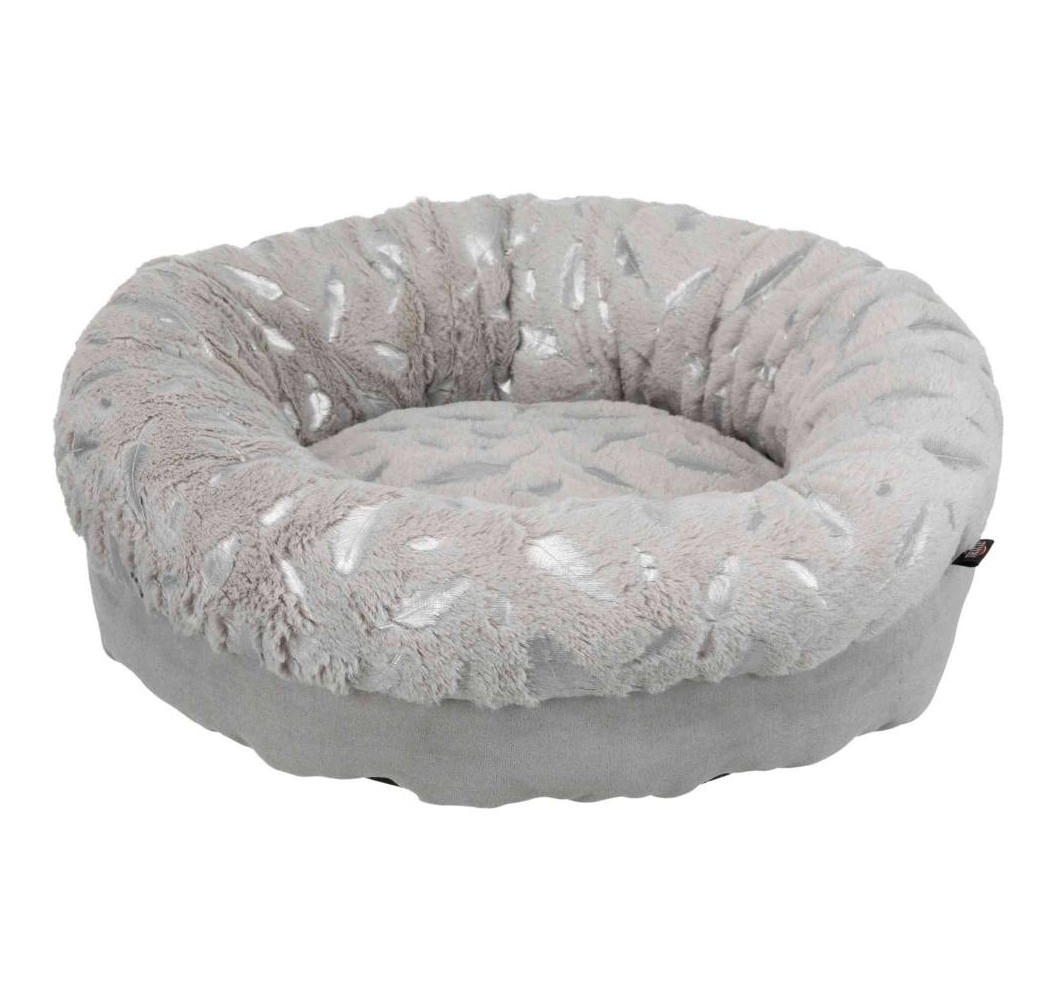 Hundeseng Fjer 50cm grå/sølv | Elgiganten | Elgiganten