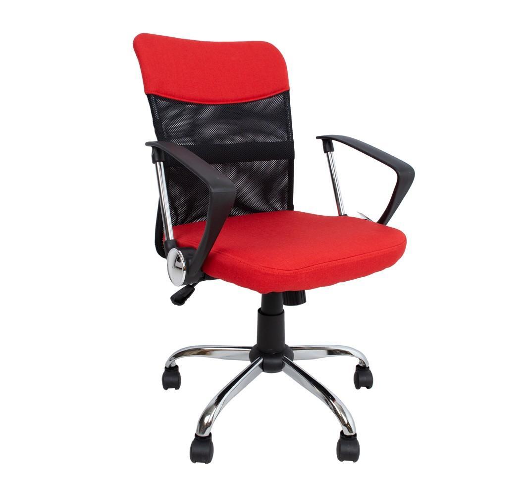 Työyuoli DARIUS 57x57xH93-103cm, punainen / musta - Gigantti verkkokauppa