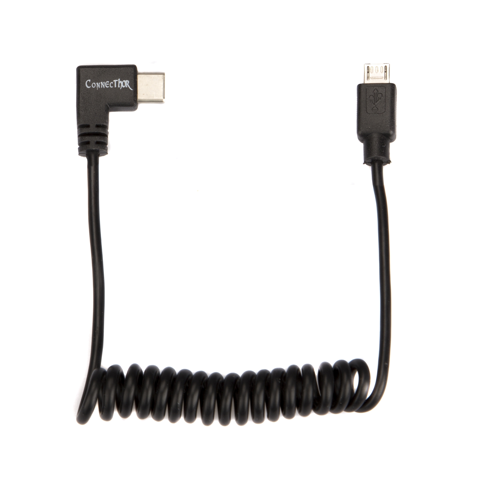 ConnecThor kabel coiled Micro USB - USB Type C | Elgiganten | Elgiganten