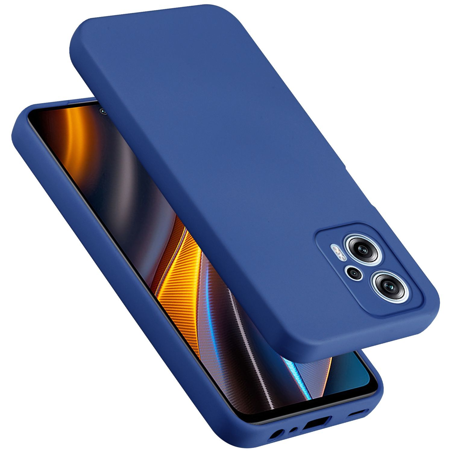 Xiaomi Poco X4 GT Cover Etui Case (Blå) | Elgiganten | Elgiganten