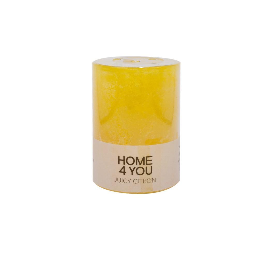 Lys JUICY CITRON, D6,8xH9,5cm, lys gul (duft-lime sitron) - Elkjøp | Elkjøp