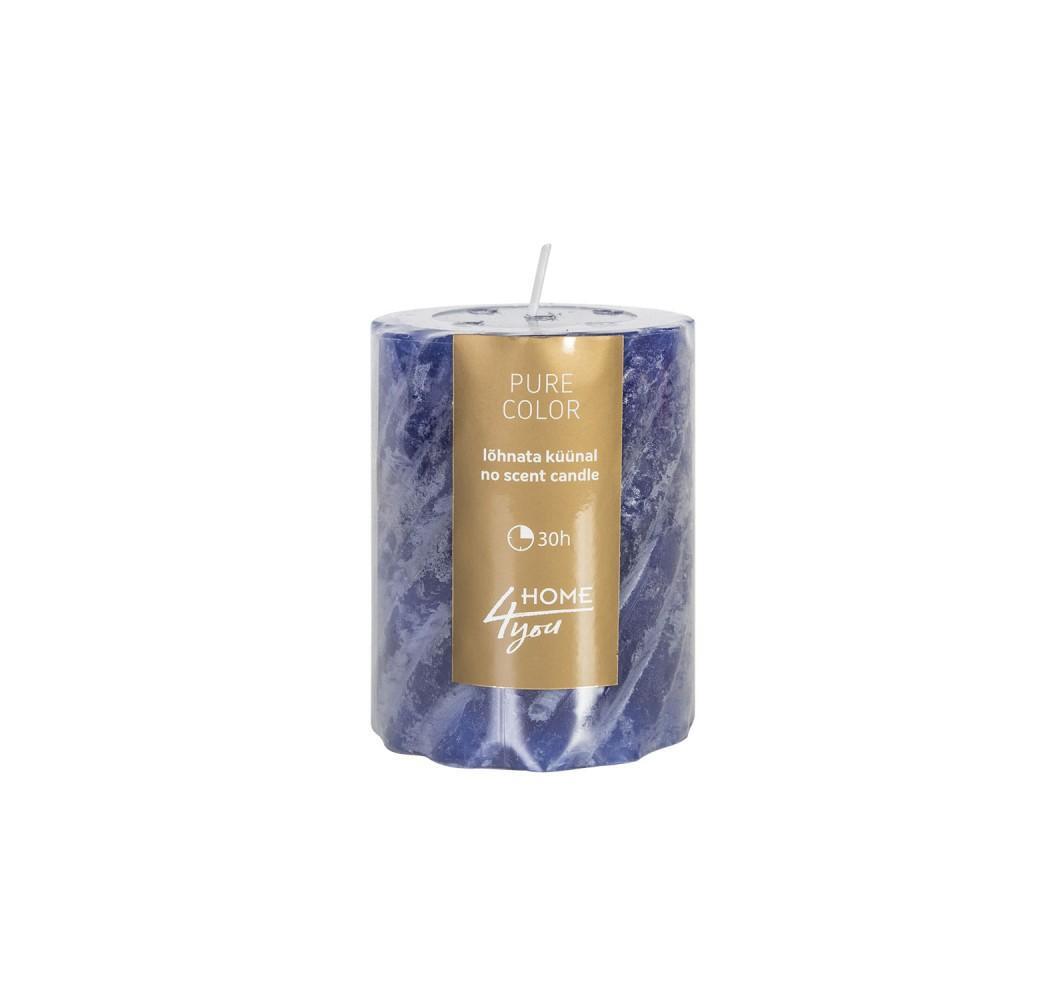 Ljus PURE COLOR, D6,8xH9,5cm, blå (ingen doft) - Elgiganten - Elgiganten