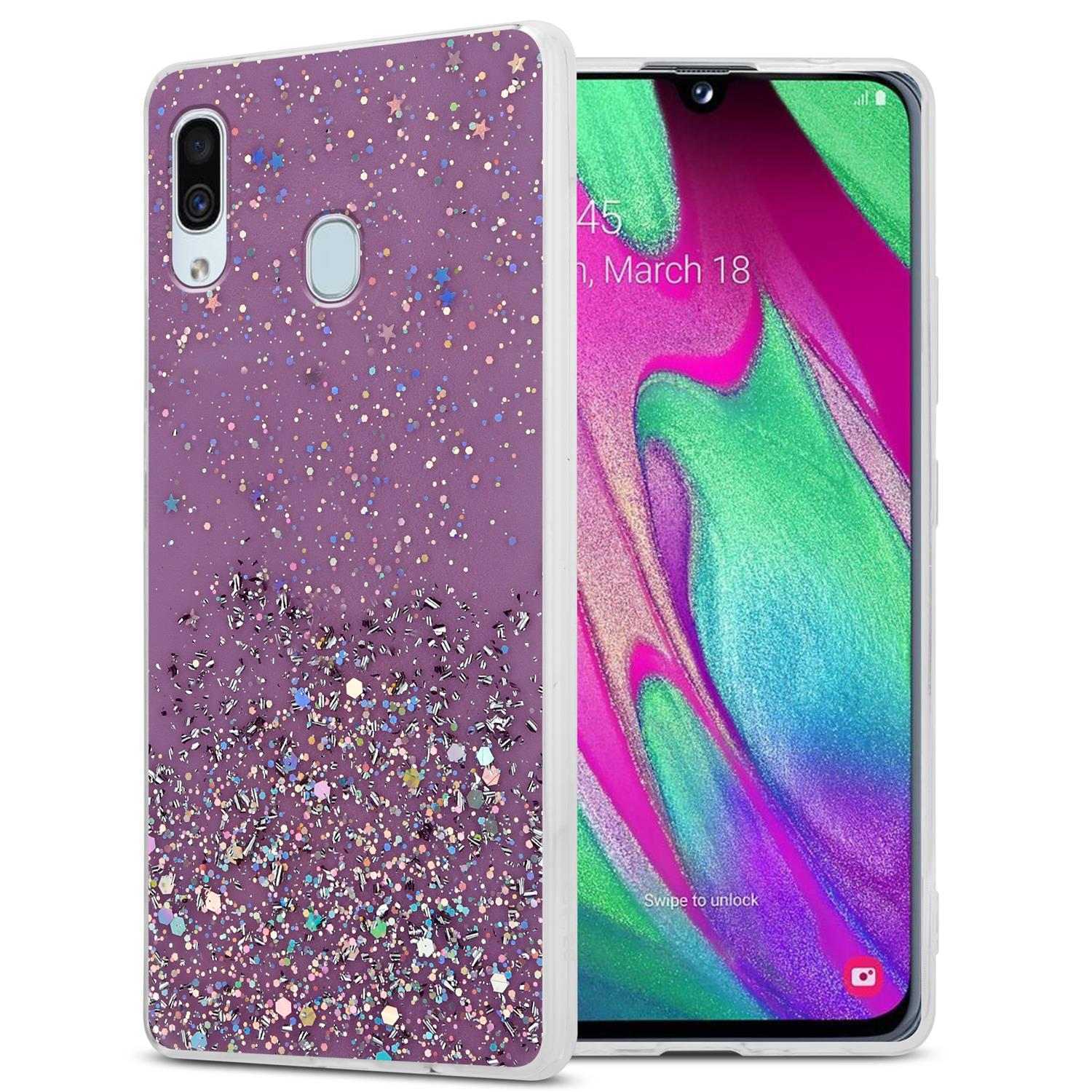 Samsung Galaxy A40 Cover Etui Case (Lilla) | Elgiganten | Elgiganten