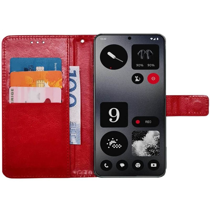 Wallet cover 3-kort Nothing CMF Phone 1 - Rød | Elgiganten | Elgiganten