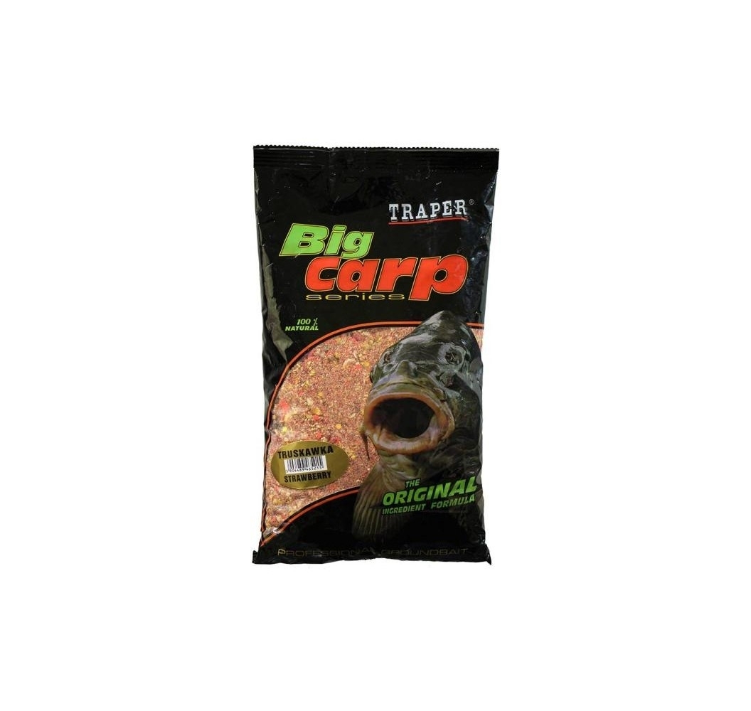 Groundbait TRAPER Big Carp Strawberry 1kg | Elgiganten | Elgiganten