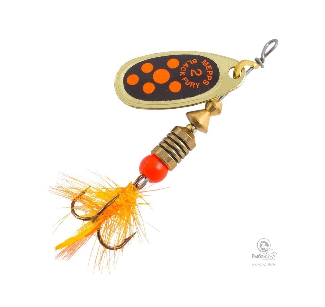 Spinner MEPPS MOUCHE-2 4,5g guld/orange prickar - Elgiganten - Elgiganten