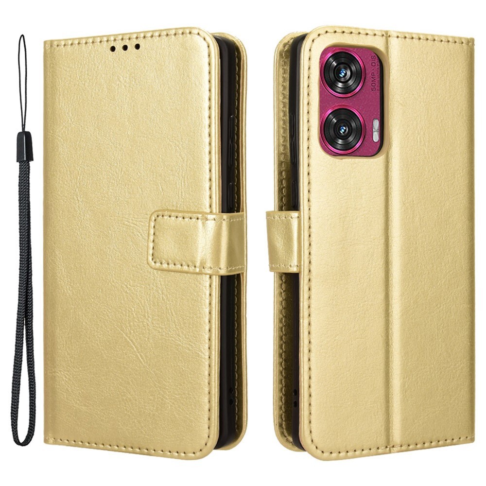 SKALO Motorola Edge 50 Fusion PU-læder Pungetui - Guld | Elgiganten ...