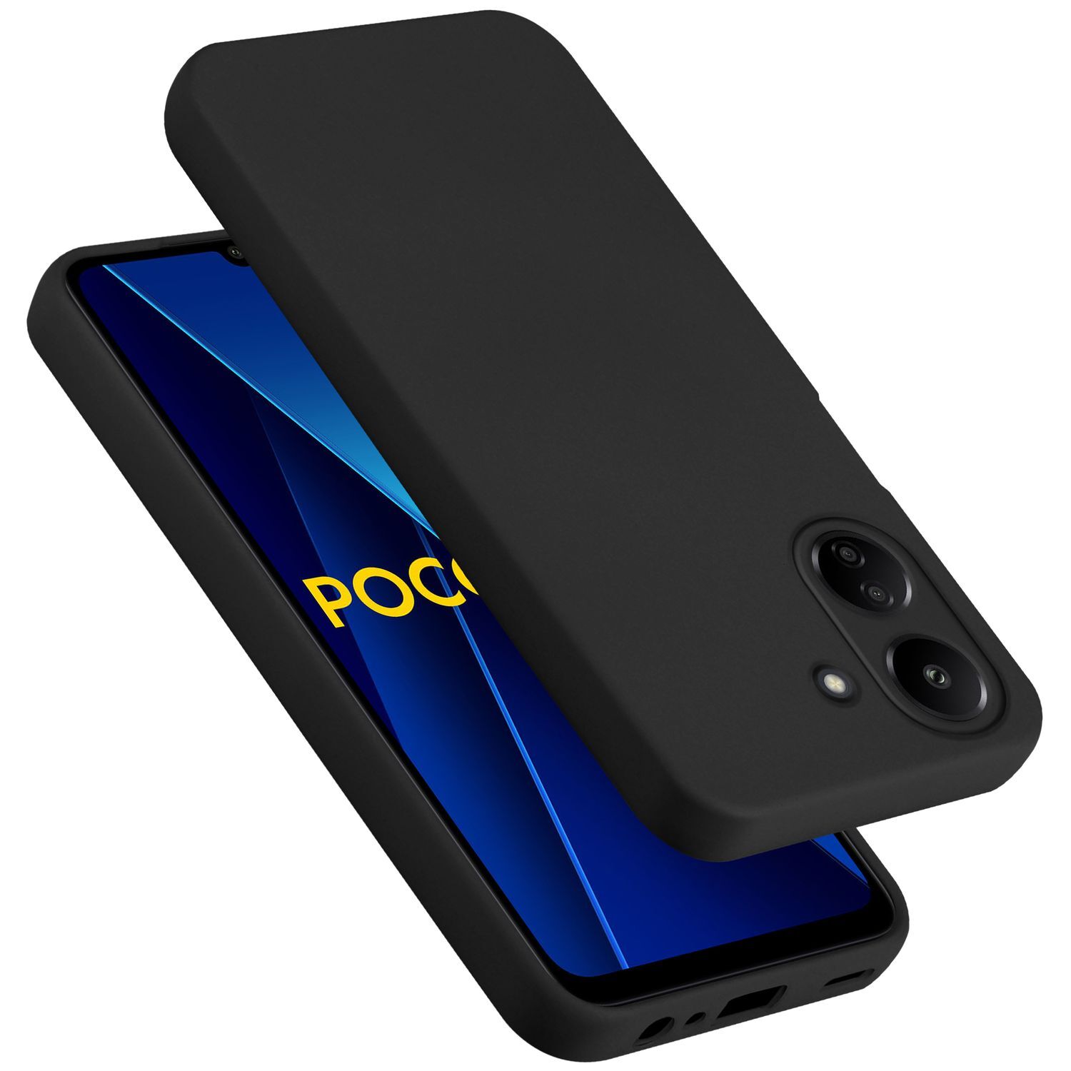 Xiaomi Poco C65 Cover Etui Case (Sort) | Elgiganten | Elgiganten