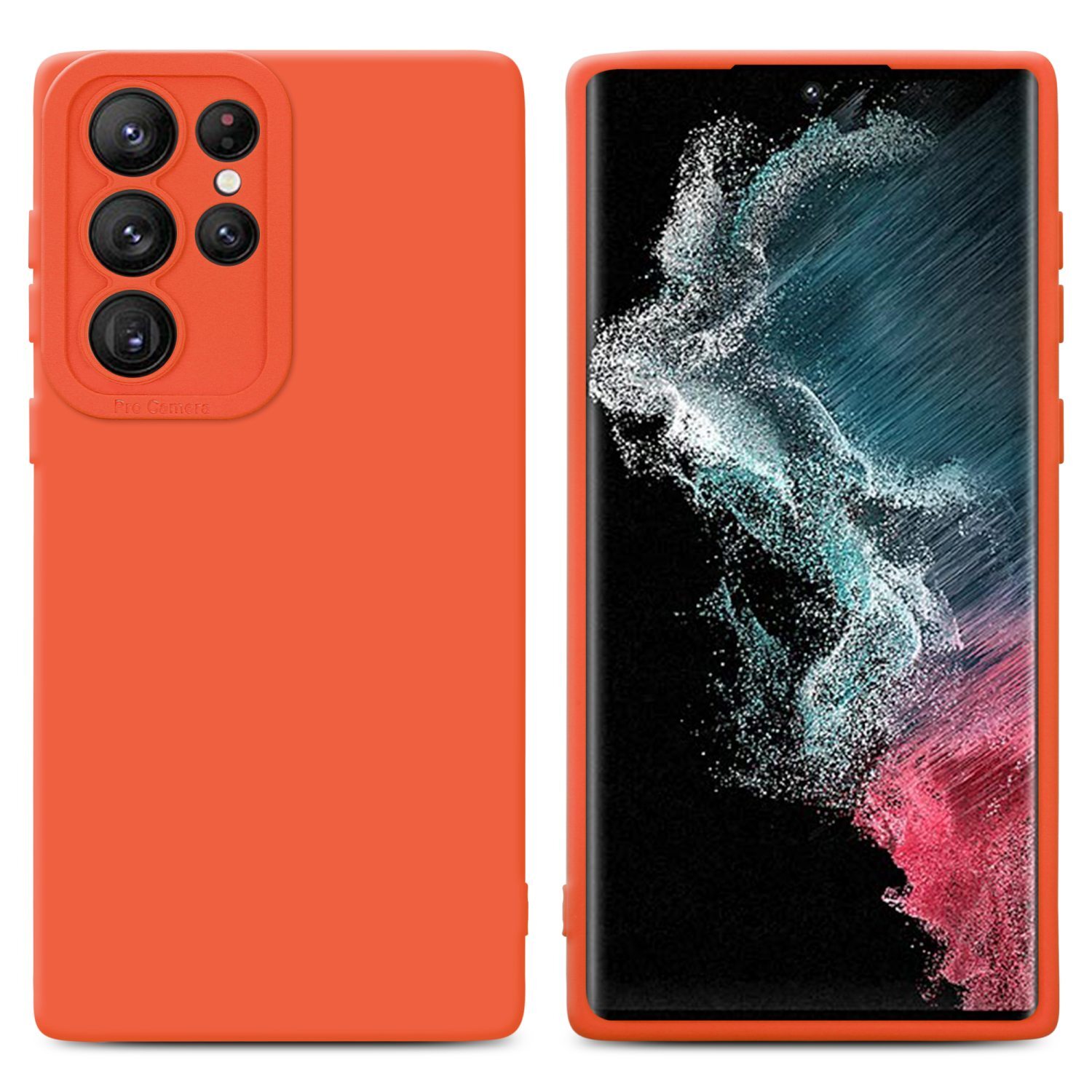 Samsung Galaxy S22 ULTRA Skal Fodral Case (Orange) - Elgiganten ...