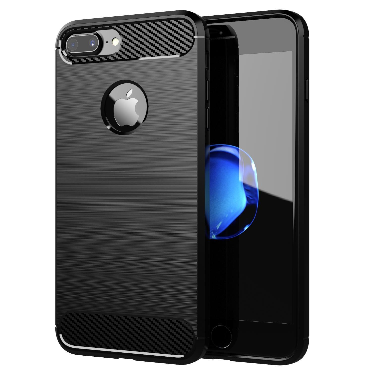 iPhone 7 PLUS / 7S PLUS Cover TPU Etui (Sort) | Elgiganten | Elgiganten