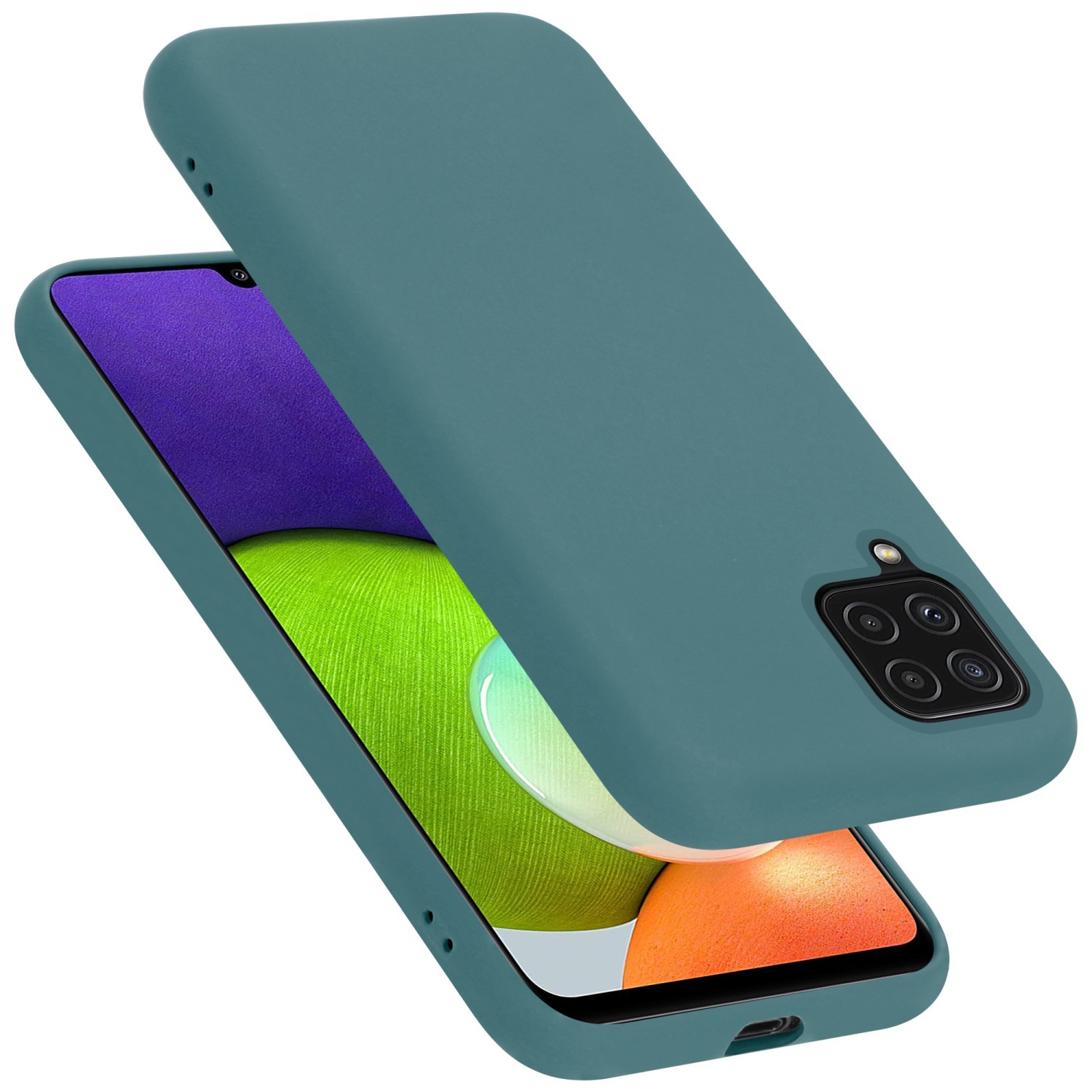Samsung Galaxy A12 / M12 Cover Etui Case (Grøn) | Elgiganten | Elgiganten