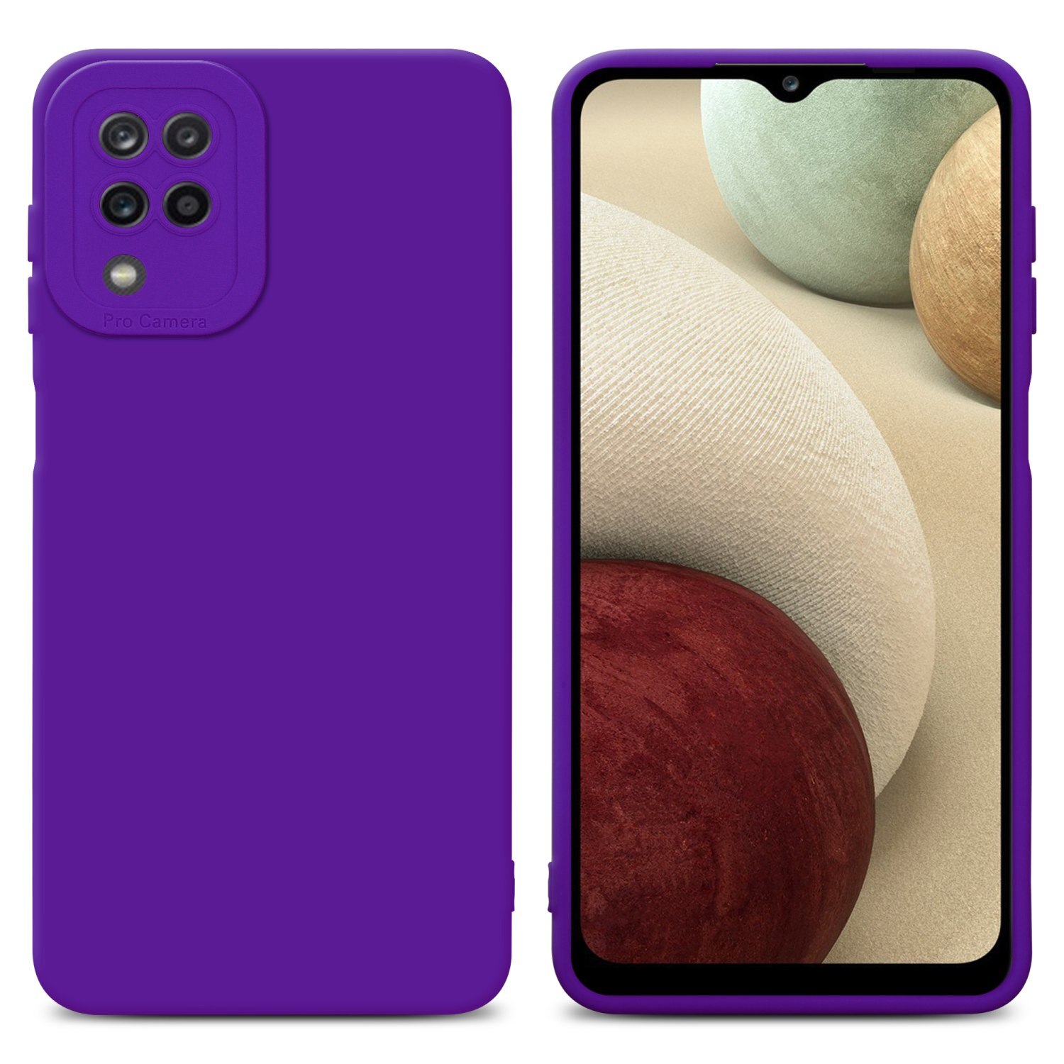 Samsung Galaxy A12 / M12 Cover Etui Case (Lilla) | Elgiganten | Elgiganten