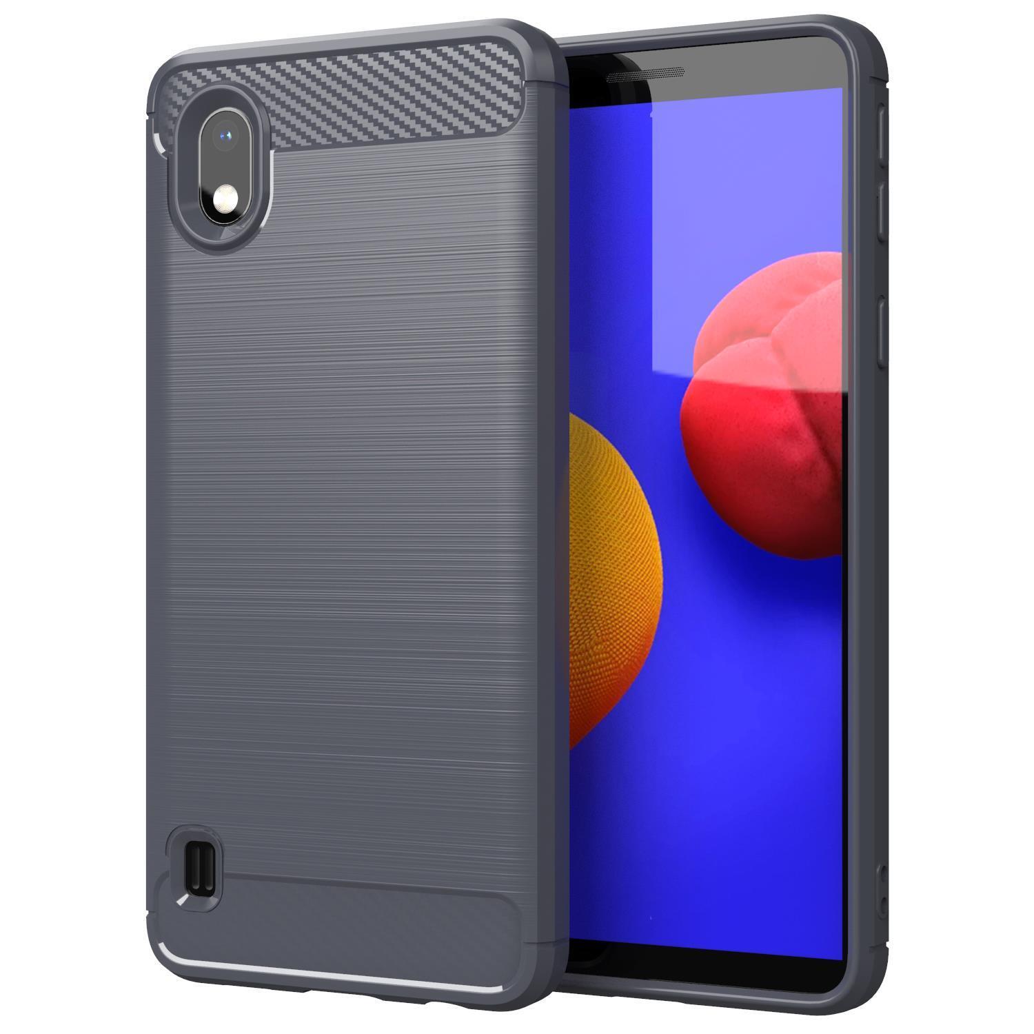 Samsung Galaxy A10 / M10 Skal Fodral Case (Grå) - Elgiganten - Elgiganten