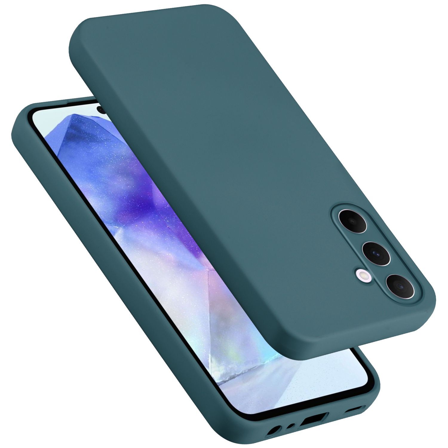 Samsung Galaxy A55 Cover Etui Case (Grøn) | Elgiganten | Elgiganten