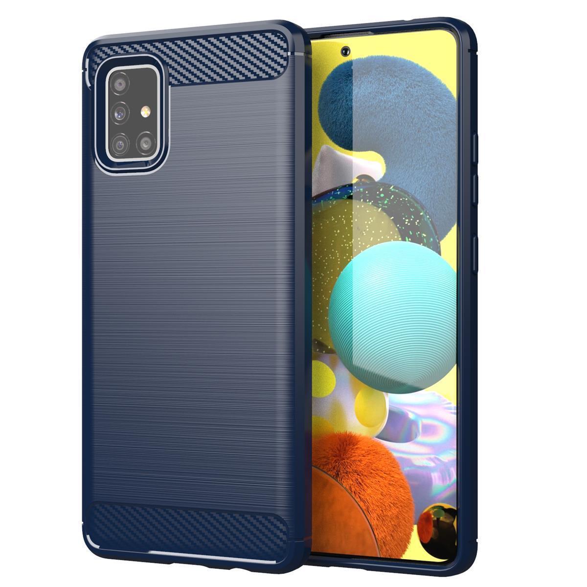 Samsung Galaxy A51 5G Cover TPU Etui (Blå) | Elgiganten | Elgiganten
