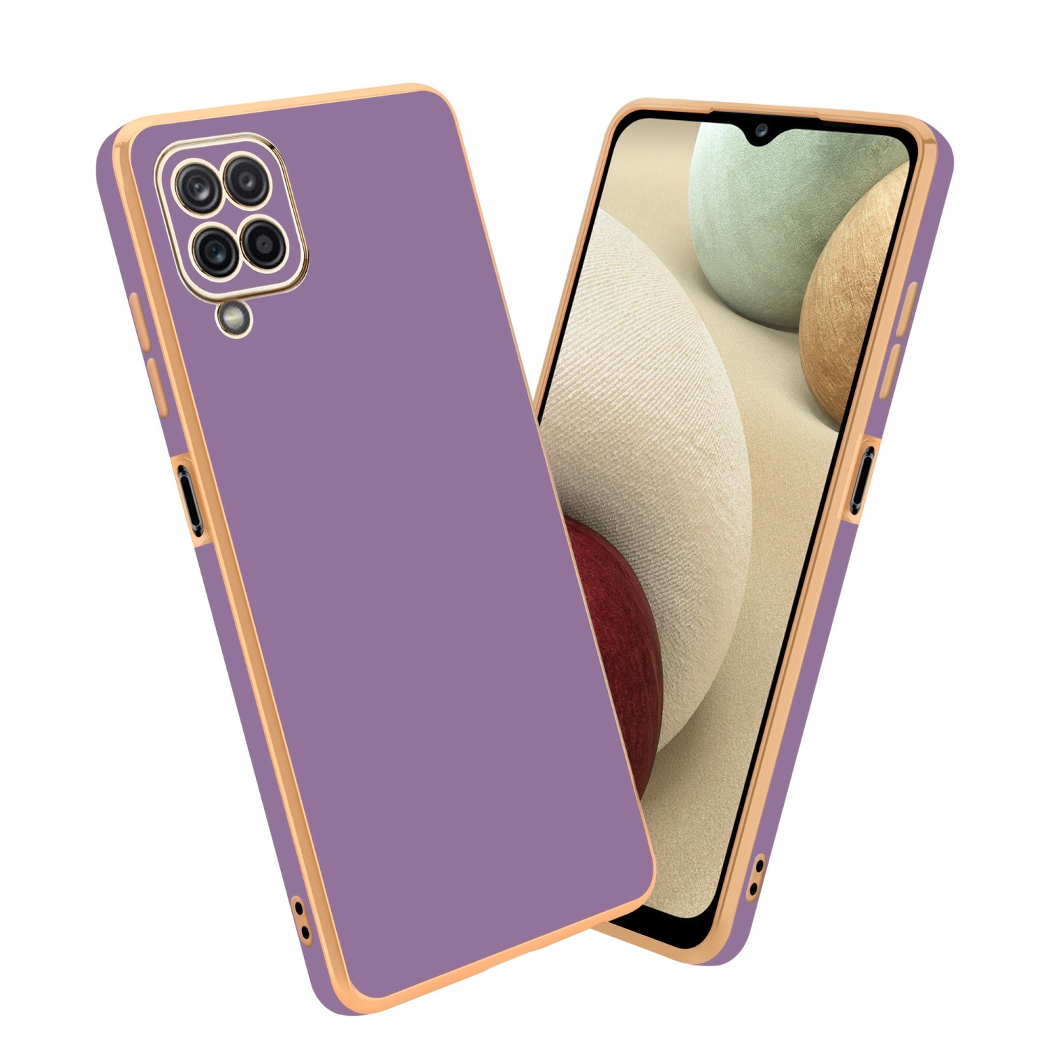 Samsung Galaxy A12 / M12 Cover Etui Case (Lilla) | Elgiganten | Elgiganten