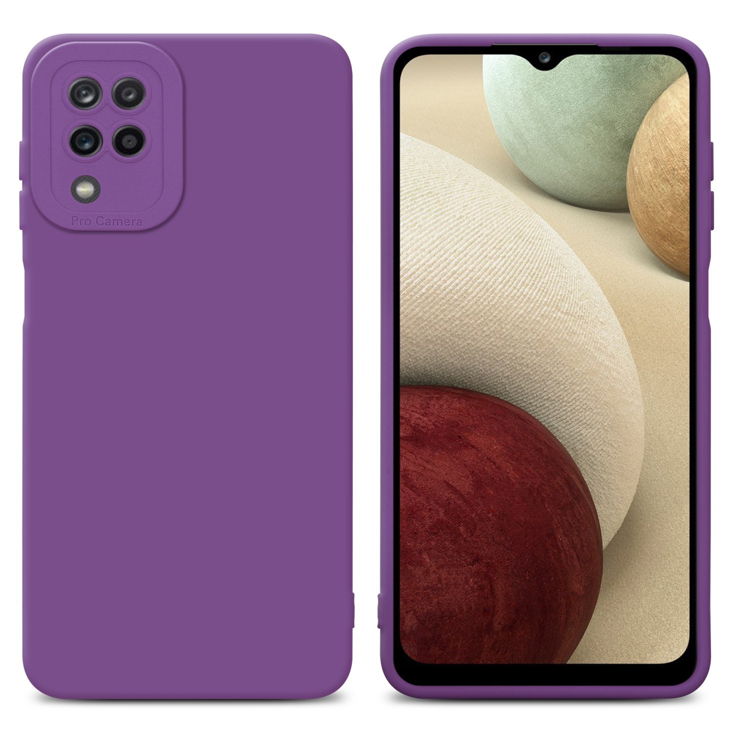 Samsung Galaxy A12 / M12 Cover Etui Case (Lilla) | Elgiganten | Elgiganten