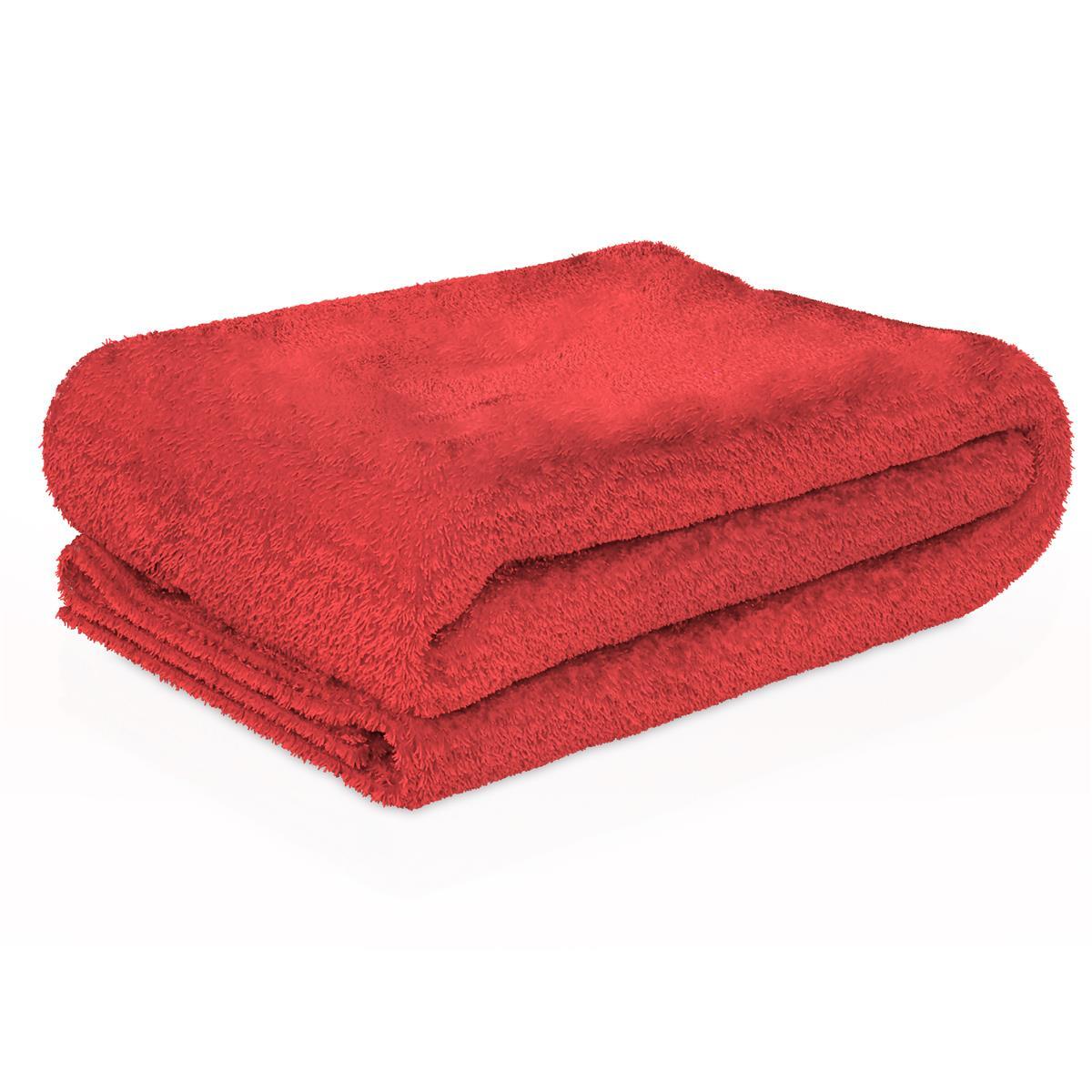 Pehmeä Viltti 200 x 150cm Kattopeitto fleece (glut red) - Gigantti ...