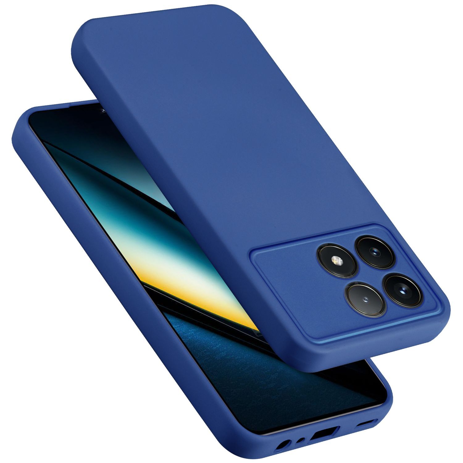 Xiaomi Poco F6 Pro Cover Etui Case (Blå) | Elgiganten | Elgiganten
