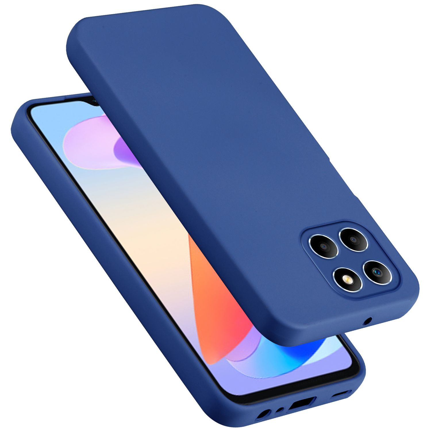 Honor x6a Cover Etui Case (Blå) | Elgiganten | Elgiganten