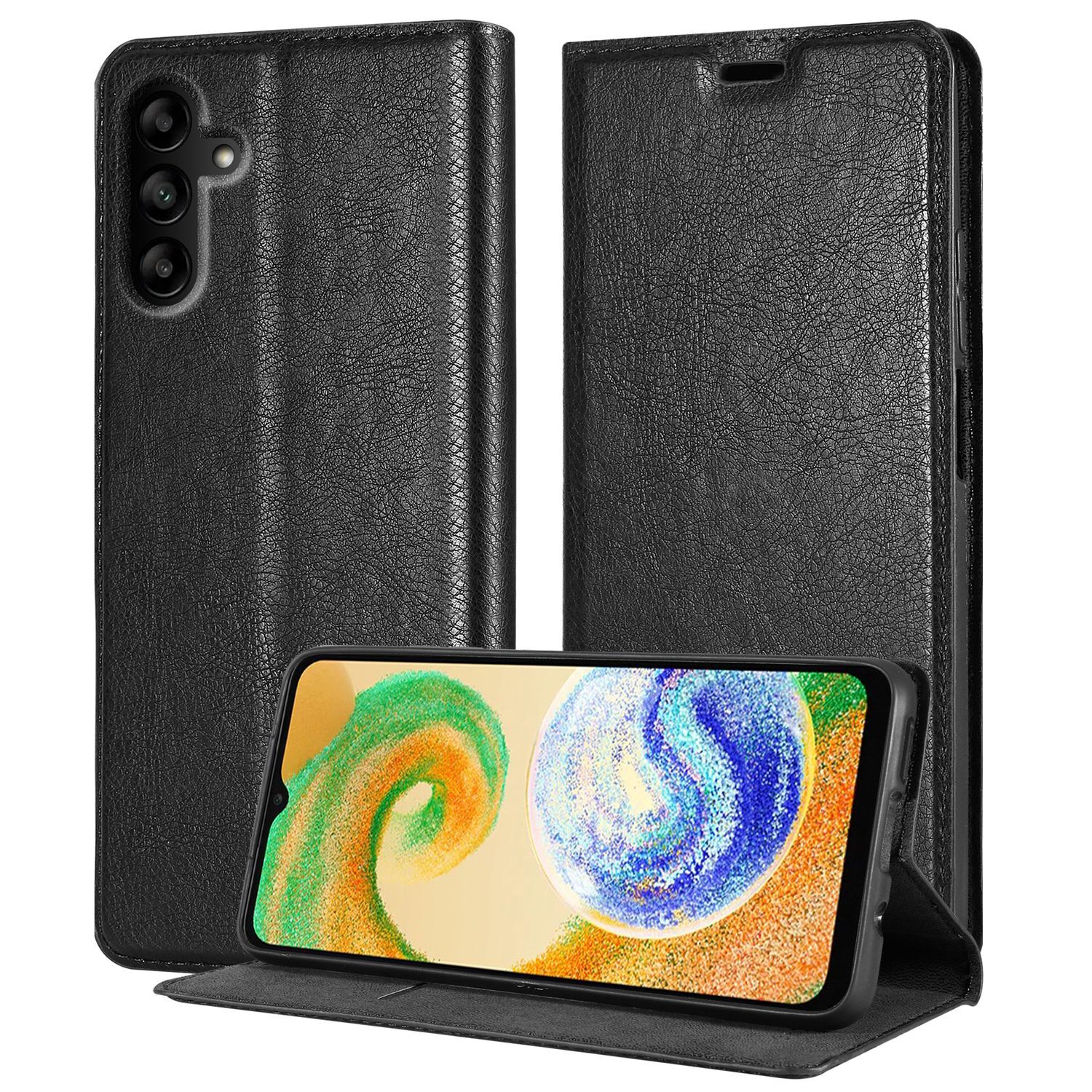 Samsung Galaxy A04s lommebokdeksel case (svart) - Elkjøp | Elkjøp