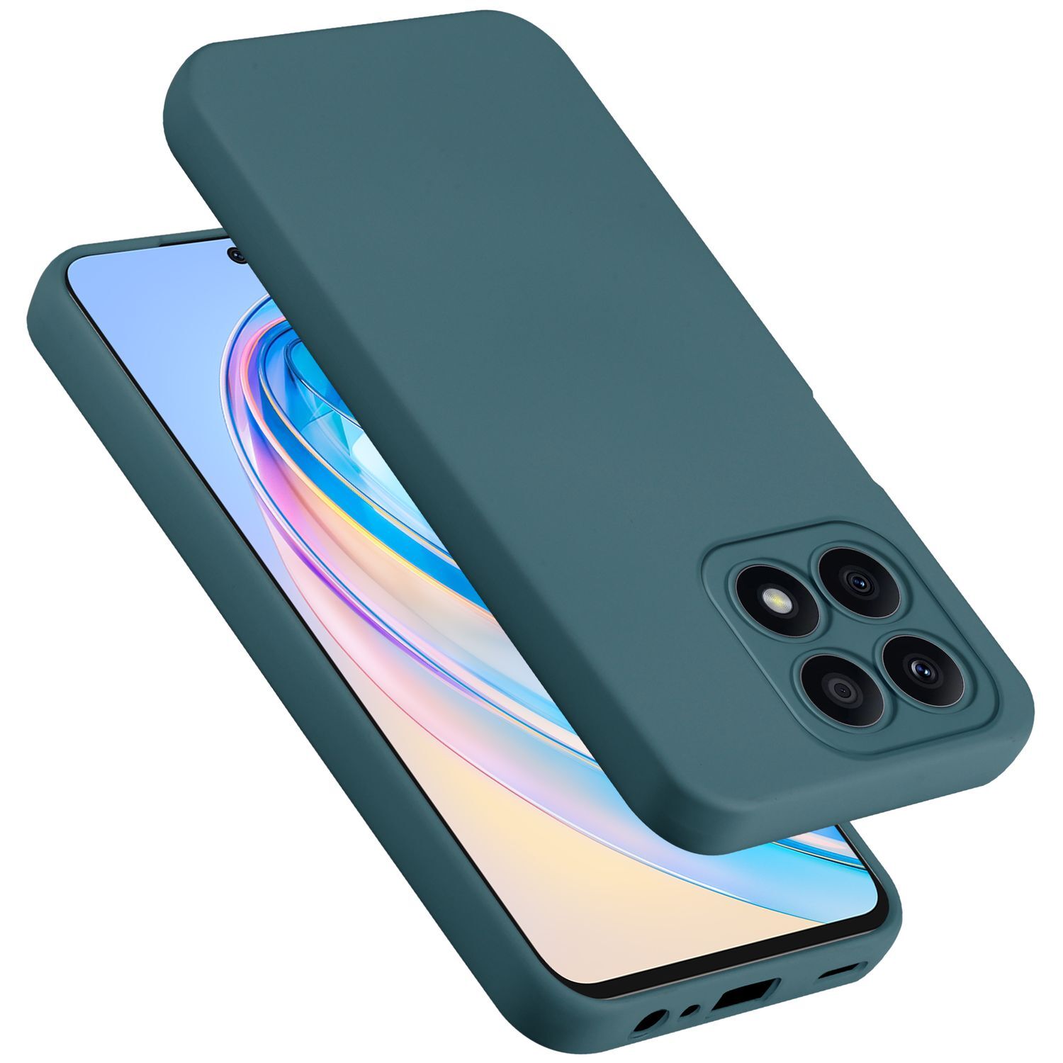 Honor x8a Cover Etui Case (Grøn) | Elgiganten | Elgiganten