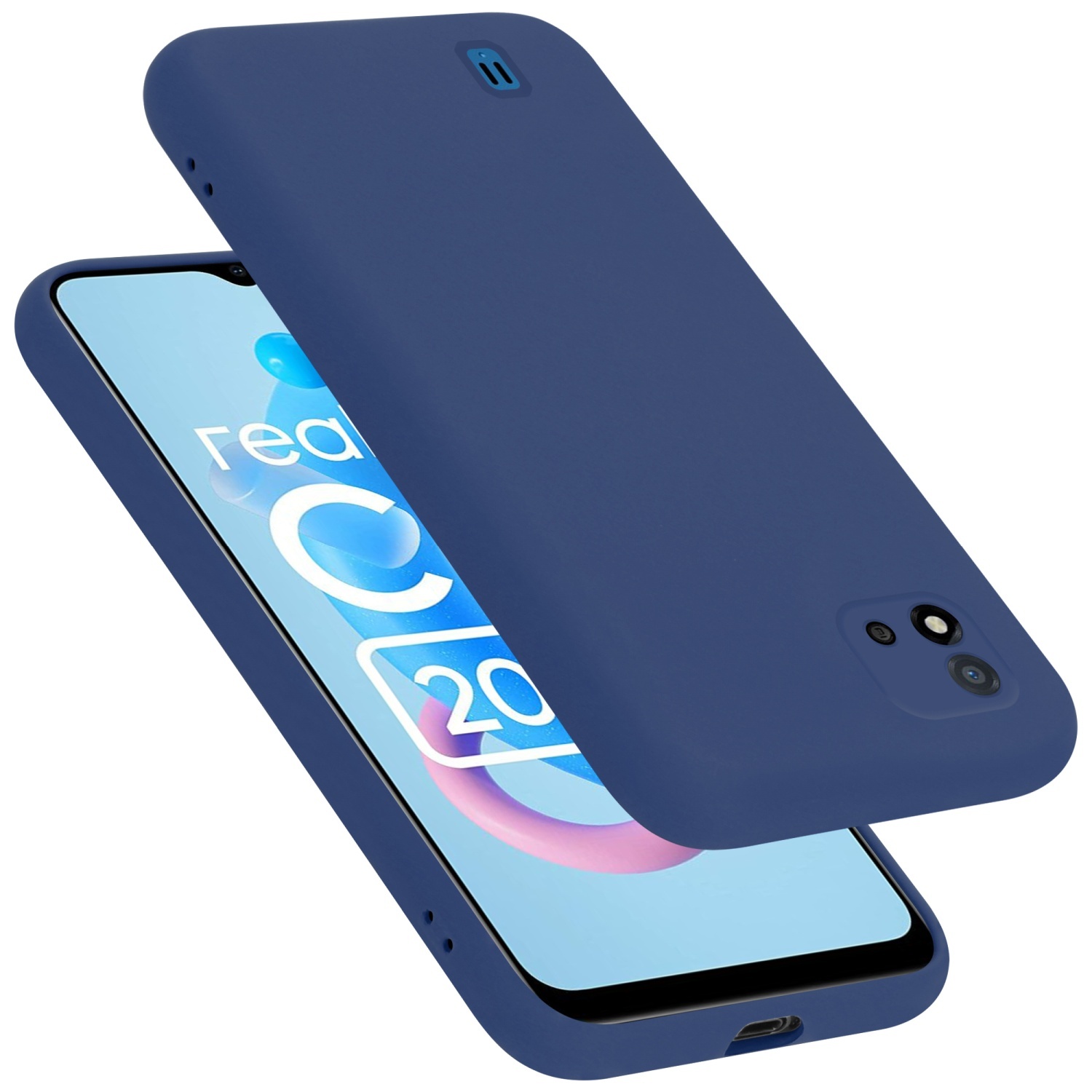 Realme C11 2021 Cover Etui Case (Blå) | Elgiganten | Elgiganten
