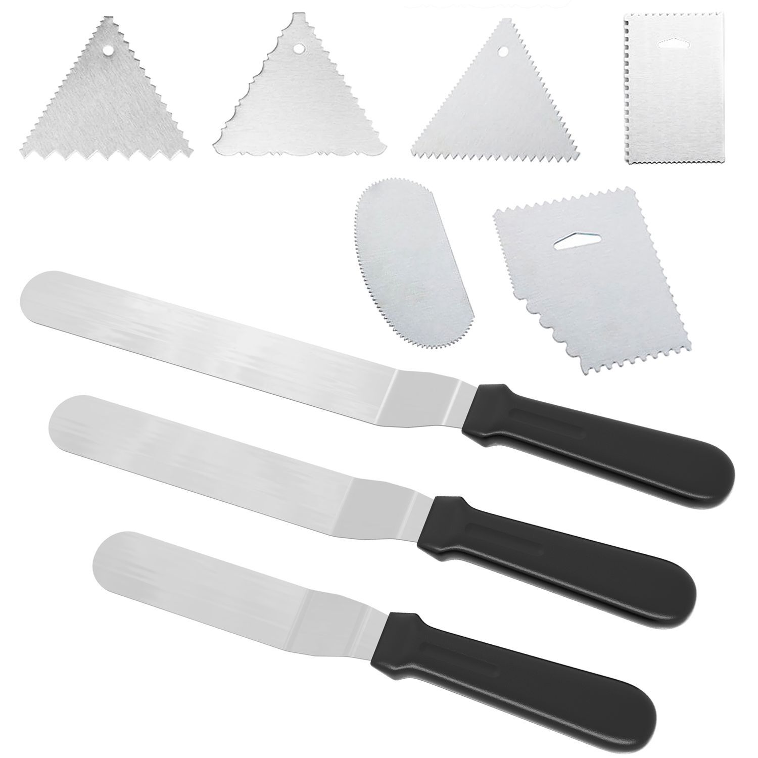 Kakespade skrape 9 deler Sett med kjøkkenskrape - Elkjøp | Elkjøp