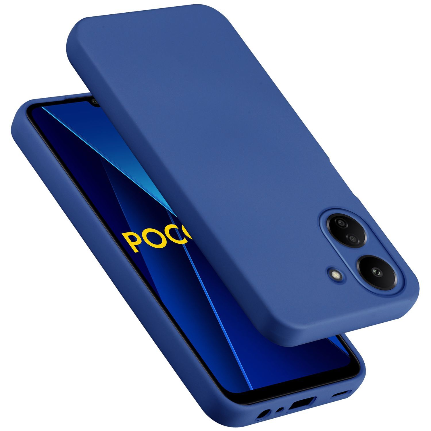 Xiaomi Poco C65 Cover Etui Case (Blå) | Elgiganten | Elgiganten