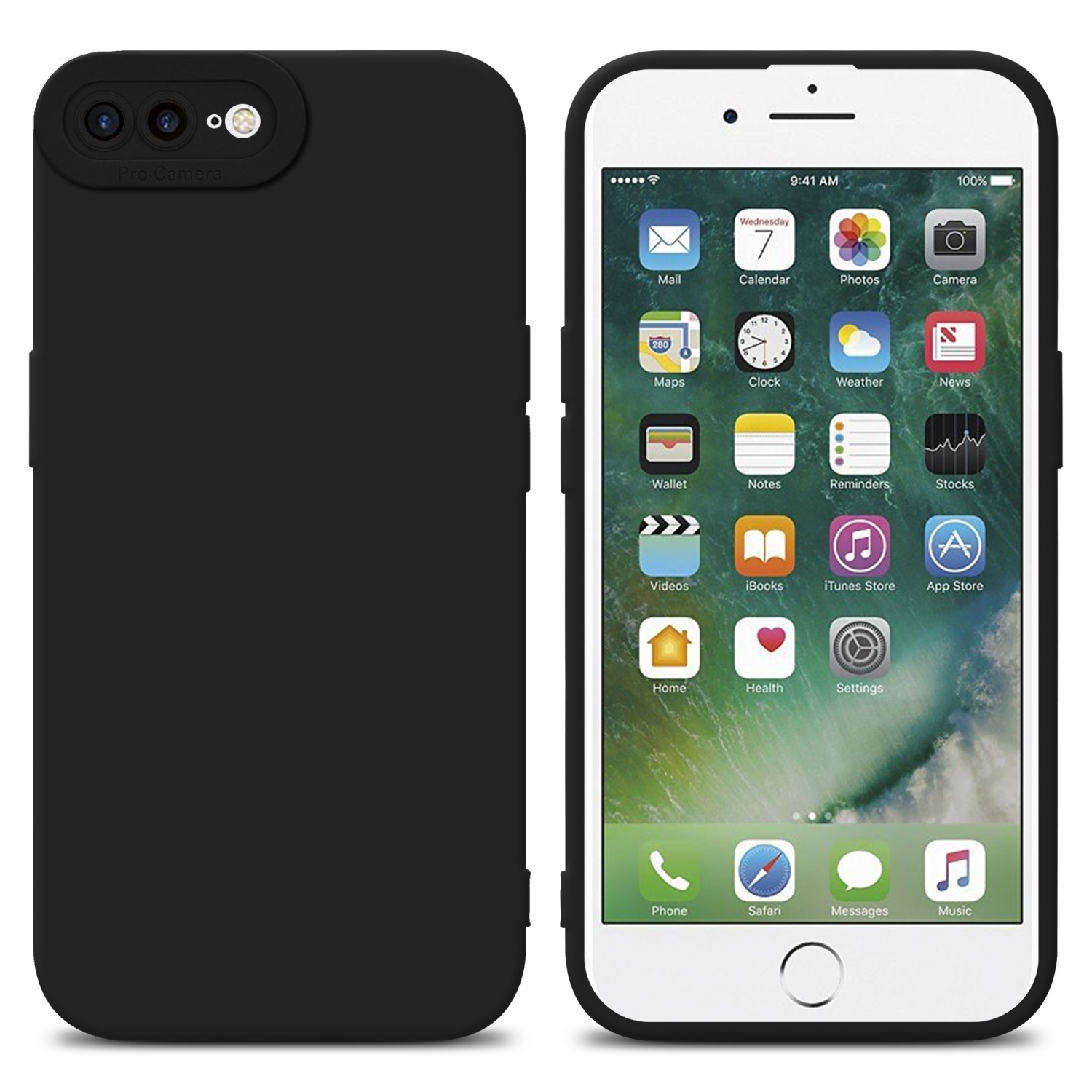 iPhone 7 PLUS / 7S PLUS / 8 PLUS Deksel case (svart) - Elkjøp | Elkjøp