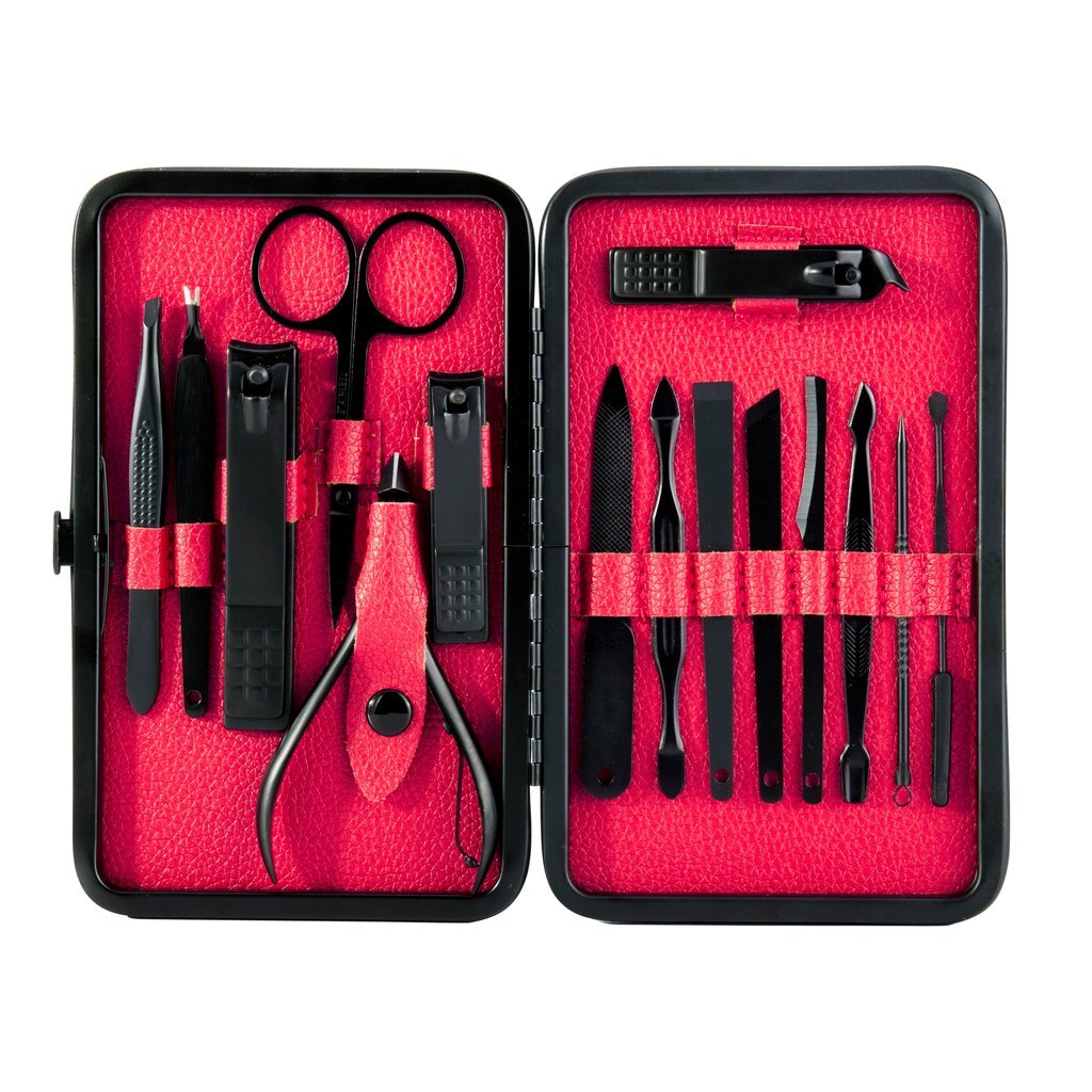 Sett for manikyr/pedikyr 15 deler - Elkjøp | Elkjøp