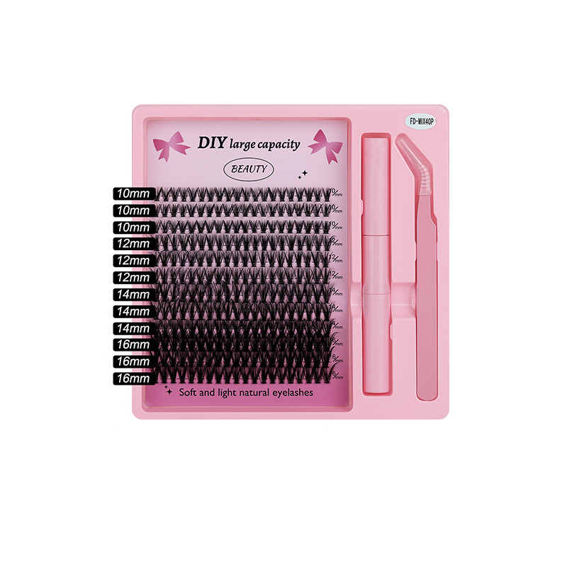 Sett med falske øyevipper (240 klynger) – naturlig utseende ...