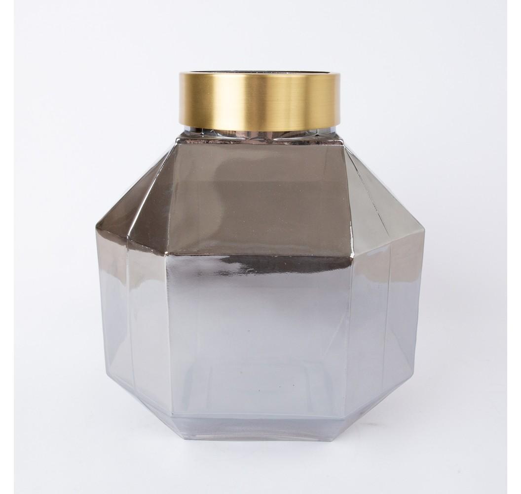 Vas LUXO D18xH22cm grå/guld - Elgiganten - Elgiganten