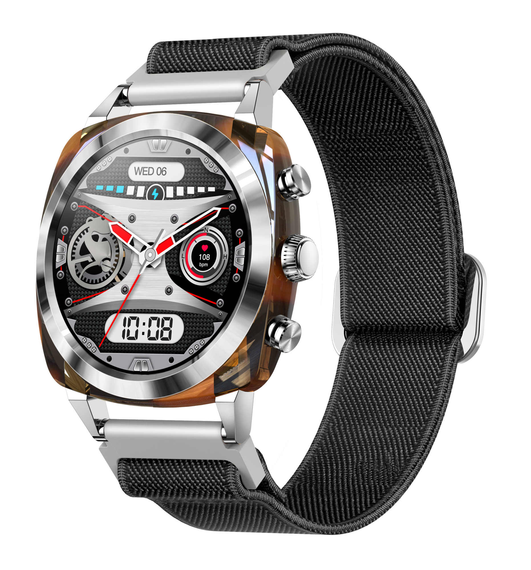 Smart klocka med puls, stegräknare, kalorier, IP67 vattentät ...