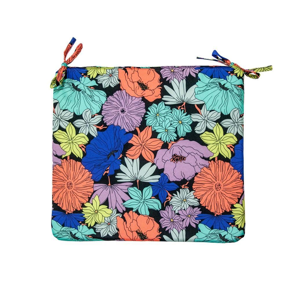 Stolunderlag ENKEL 38x41xH2,5cm, mørk floral - Elkjøp | Elkjøp