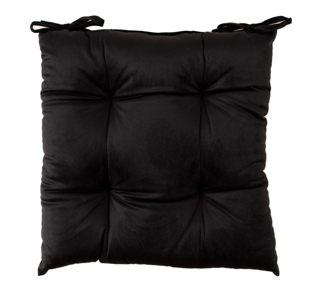 Istuintyyny VELVET 40x40cm, musta - Gigantti verkkokauppa