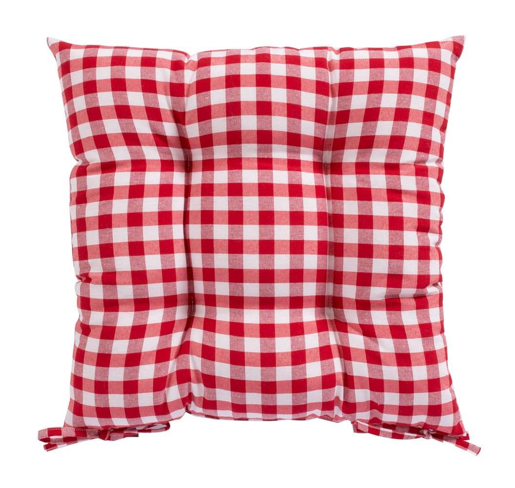 Stoleunderlag LONETA 40x40cm, røde firkanter | Elgiganten | Elgiganten