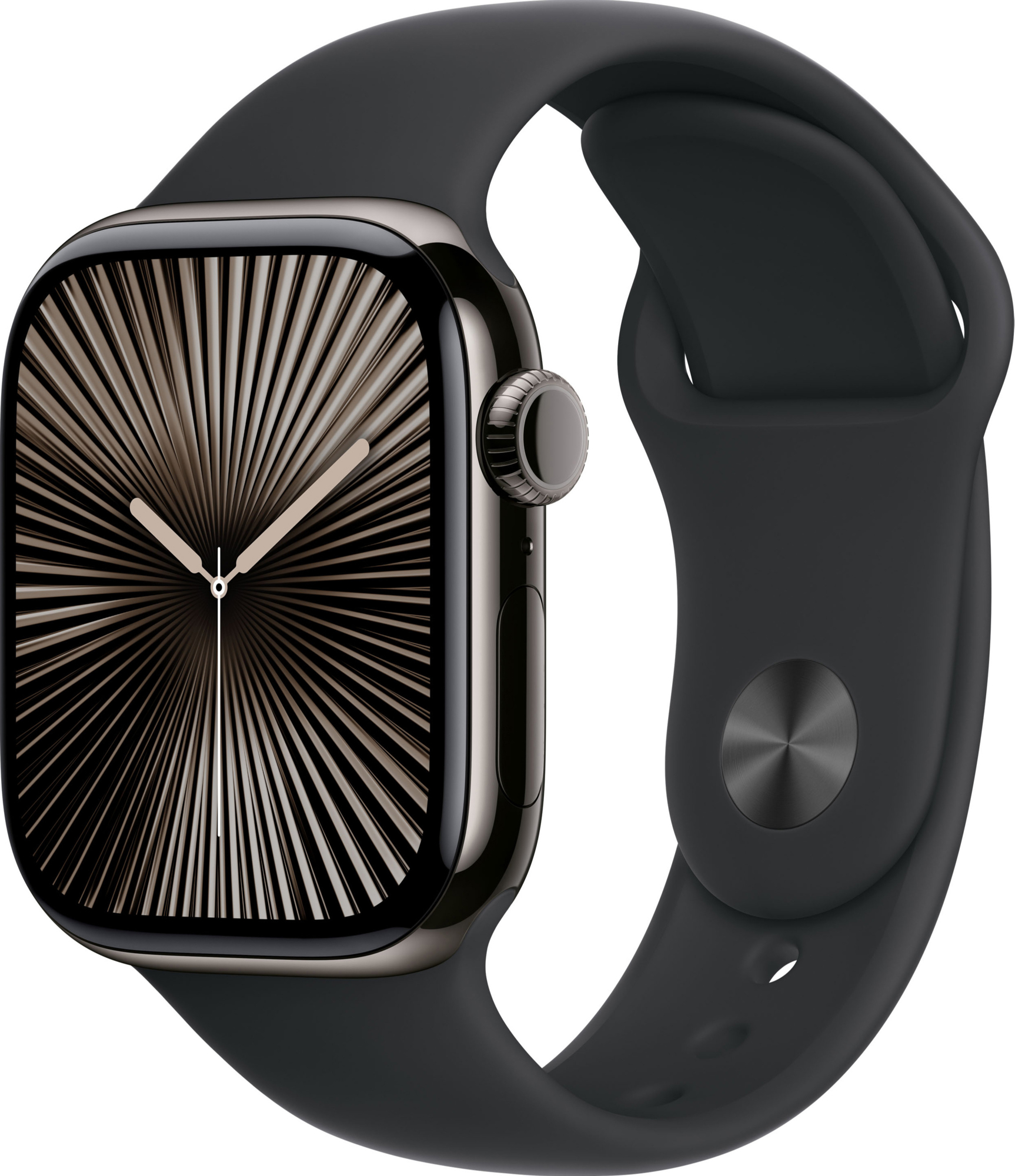 Apple Watch S10 46mm GPS+Cel (Slate Titanium/Black Sport Band) M/L ...